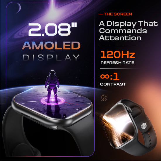 Nexus Pro AI Smartwatch | 2.08" AMOLED Display | 7-Day Battery – Crossbeats